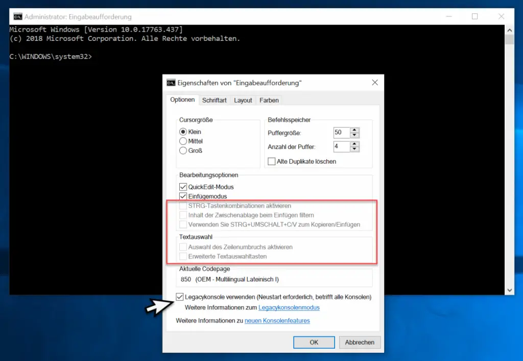 Legacy Console Advanced Console Settings And Command Prompt Improvements And Powershell Console